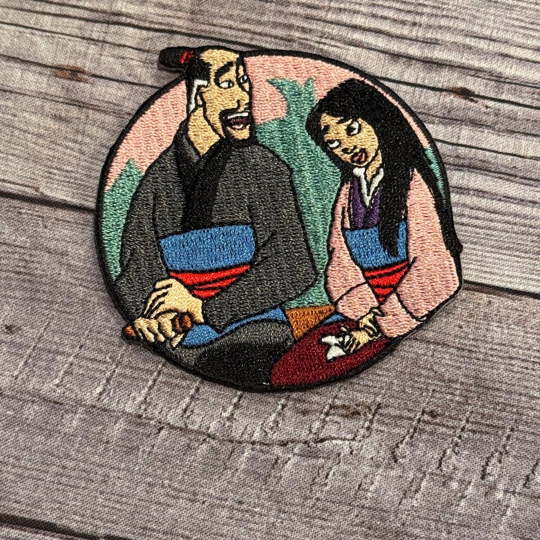 Mulan and Dad Iron on Patch - Mulan Princess Lunar Fa, Flaw - Etsy