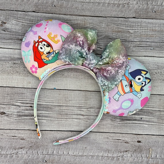 Bluey Bingo Princess Ears Heeler, Mouse, Castle, Magic Kingdom ...