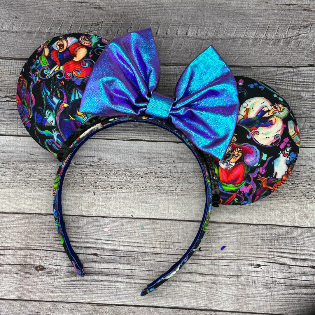 Villain Mouse Ears - Epcot, Minnie, Mouse, Ursula, Hades, Facilier ...