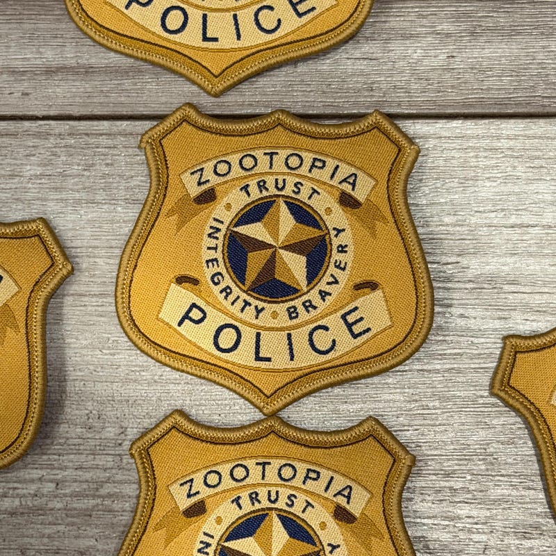 Zootopia Police Badge - Etsy