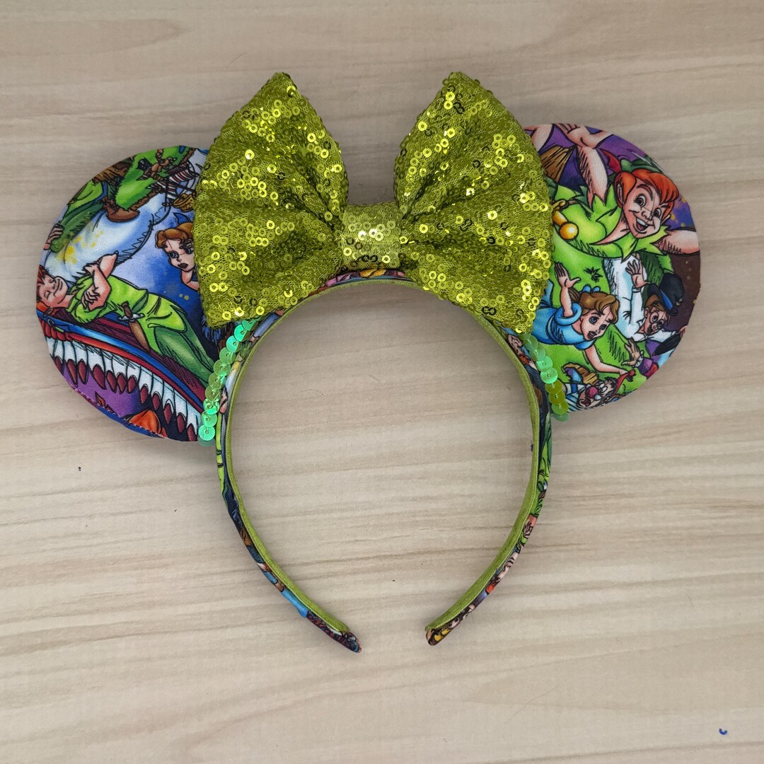 Peter Pan Mouse Ears - Never Grow Up, Neverland, Tinkerbell, Fairy ...