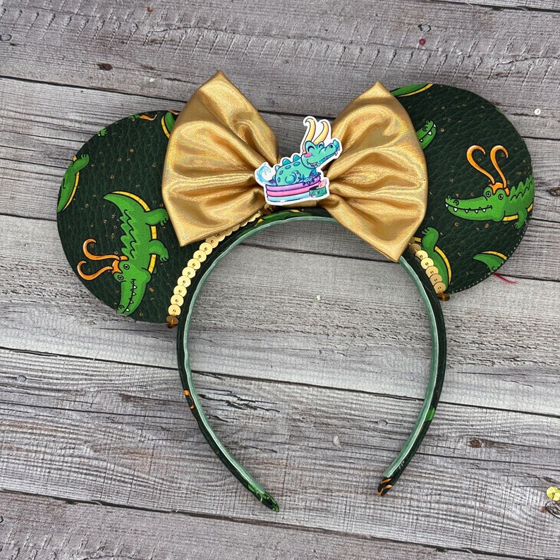 Alligator Loki Mouse Ears - Minnie, Mouse, Marvel, Avengers, Thor - Etsy