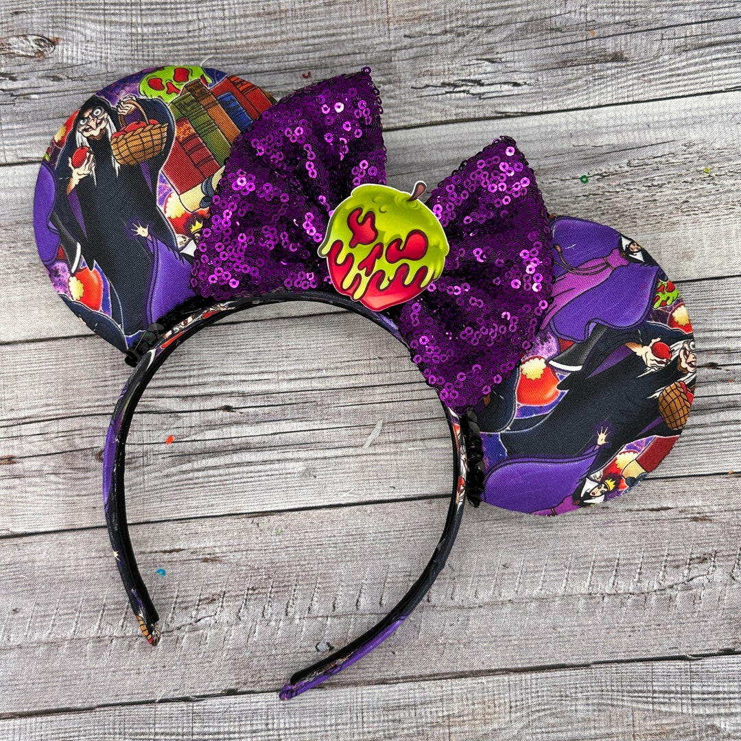 Evil Queen Mouse Ears - Snow White, Minnie, Villains, Poison Apple ...