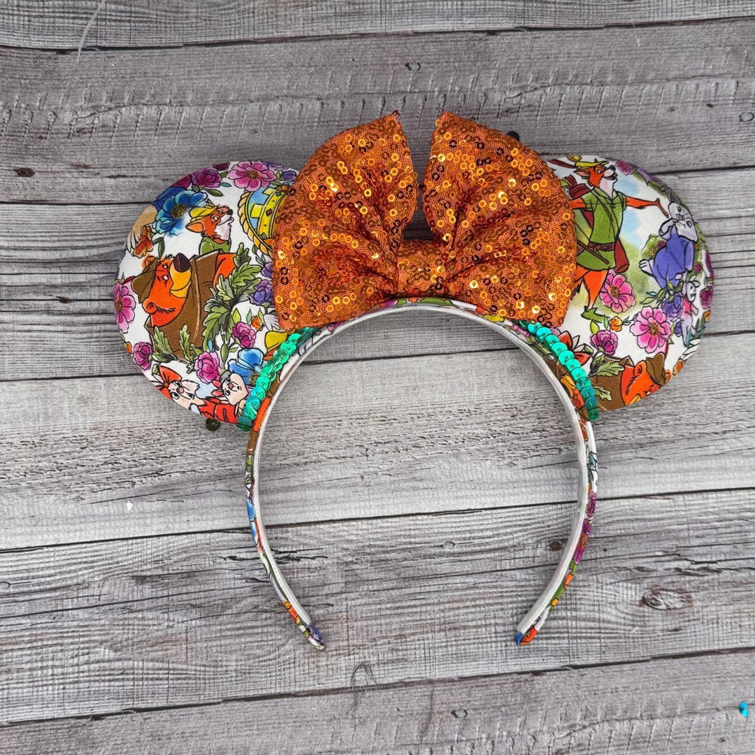 RTS Robin Hood Mouse Ears Minnie, Mouse, Maid Marrian, Little John ...