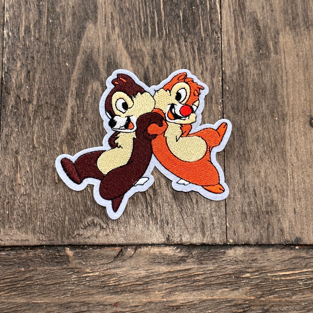 Chip and Dale Iron on Patch - Chipmunk - Etsy