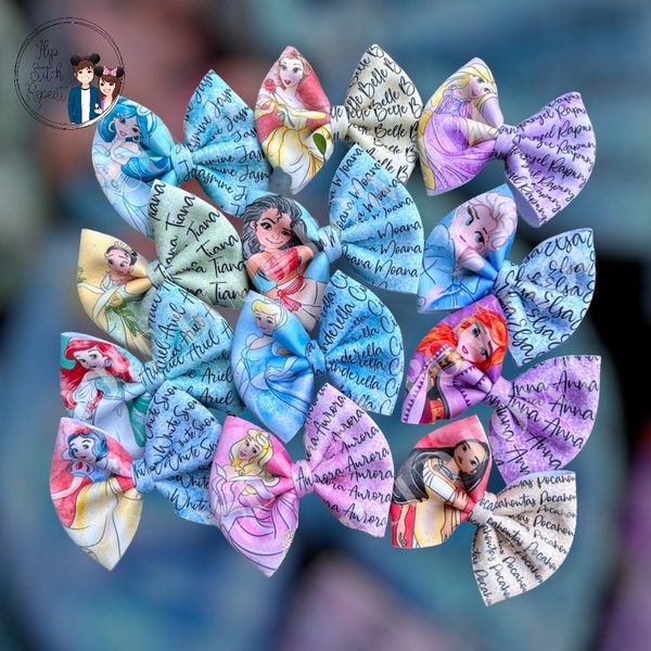 Princess Hair Bow - Etsy