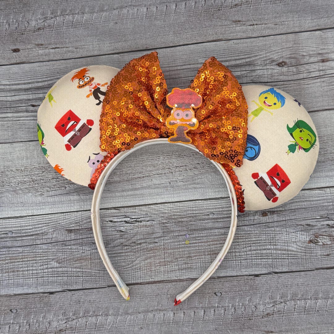 Inside Out 2 Mouse Ears - Minnie, Anxiety, Sadness, Joy, Mouse, Fear ...