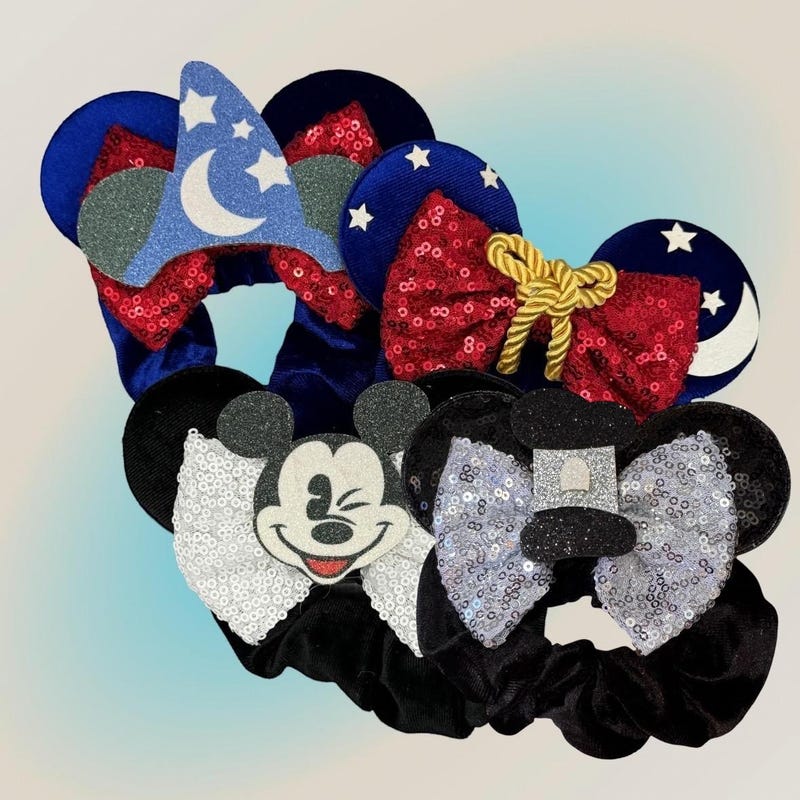 Silk Mickey Mouse Tie - Etsy