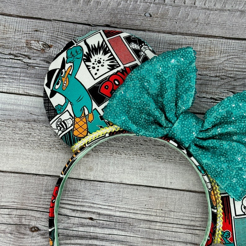 Perry the Platypus Mouse Ears - Phineus and Ferb, Minnie, Channel ...