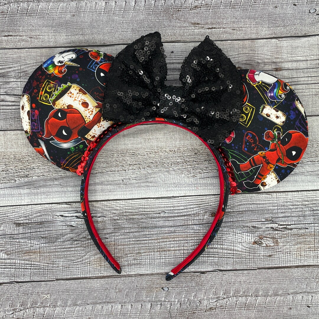 Deadpool Burrito Mouse Ears - Minnie, Avengers, DC, Heros, Unicorn, - Etsy