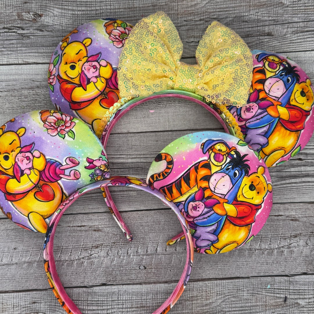 Pooh Bear Mouse Ears - Minnie, Mouse, Eeyore, Tigger, Piglet Inspired ...