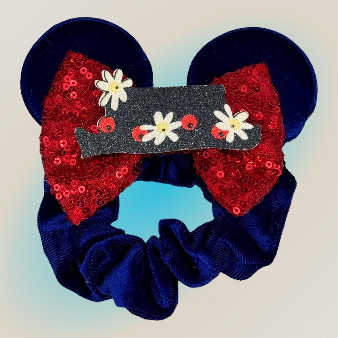 Mary Poppins Mouse Ear Scrunchies - Etsy