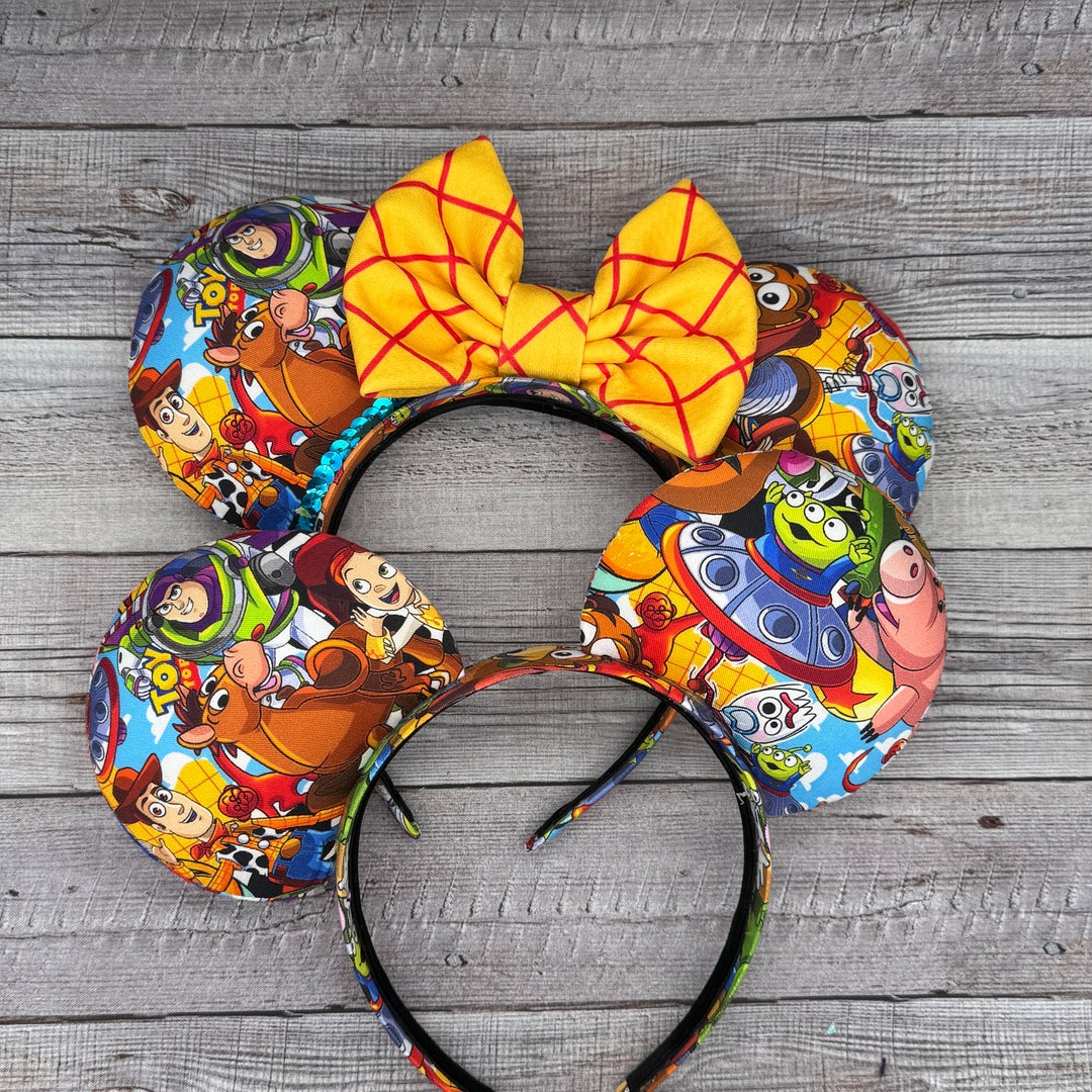 RTS Toy Story Mouse Ears Minnie, Mouse, Woody, Bo Peep, Jessie, Buzz ...