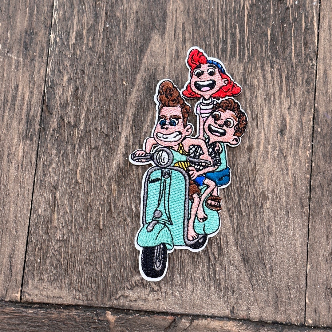 Luca Iron-on Patch -pixar, , Jacket, Backpack, Hat, Pixar, Italy, Bruno ...