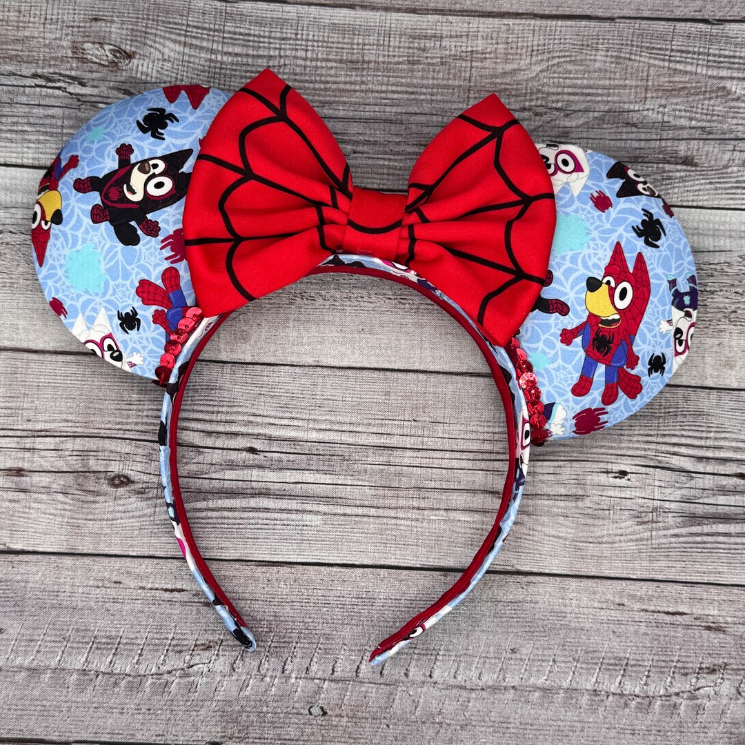 Bluey Spidey Ears Heeler, Mouse, Castle, Magic Kingdom,ghost Spider ...