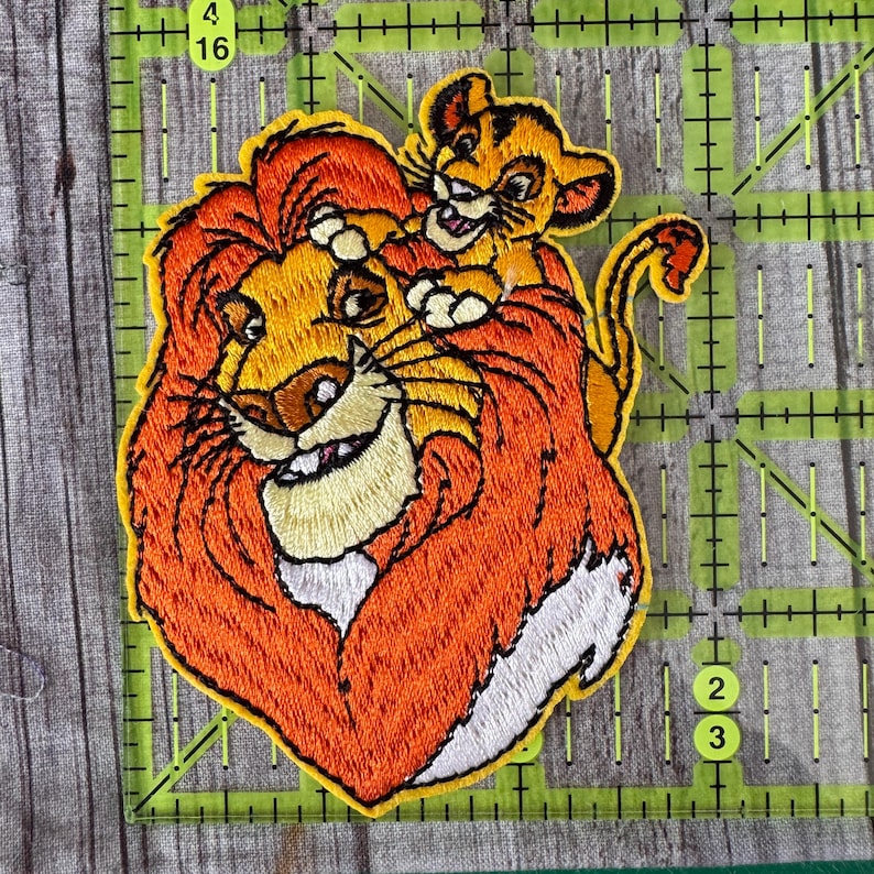 Simba & Mufasa Iron on Patch - Lion King Animal Kingdom - Etsy