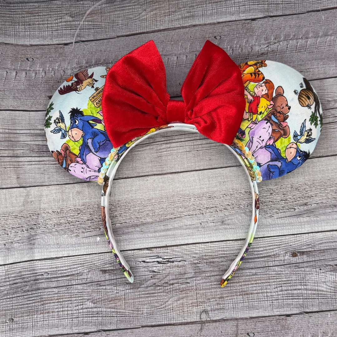 Pooh Bear Mouse Ears - Minnie, Mouse, Eeyore, Tigger, Piglet Inspired ...