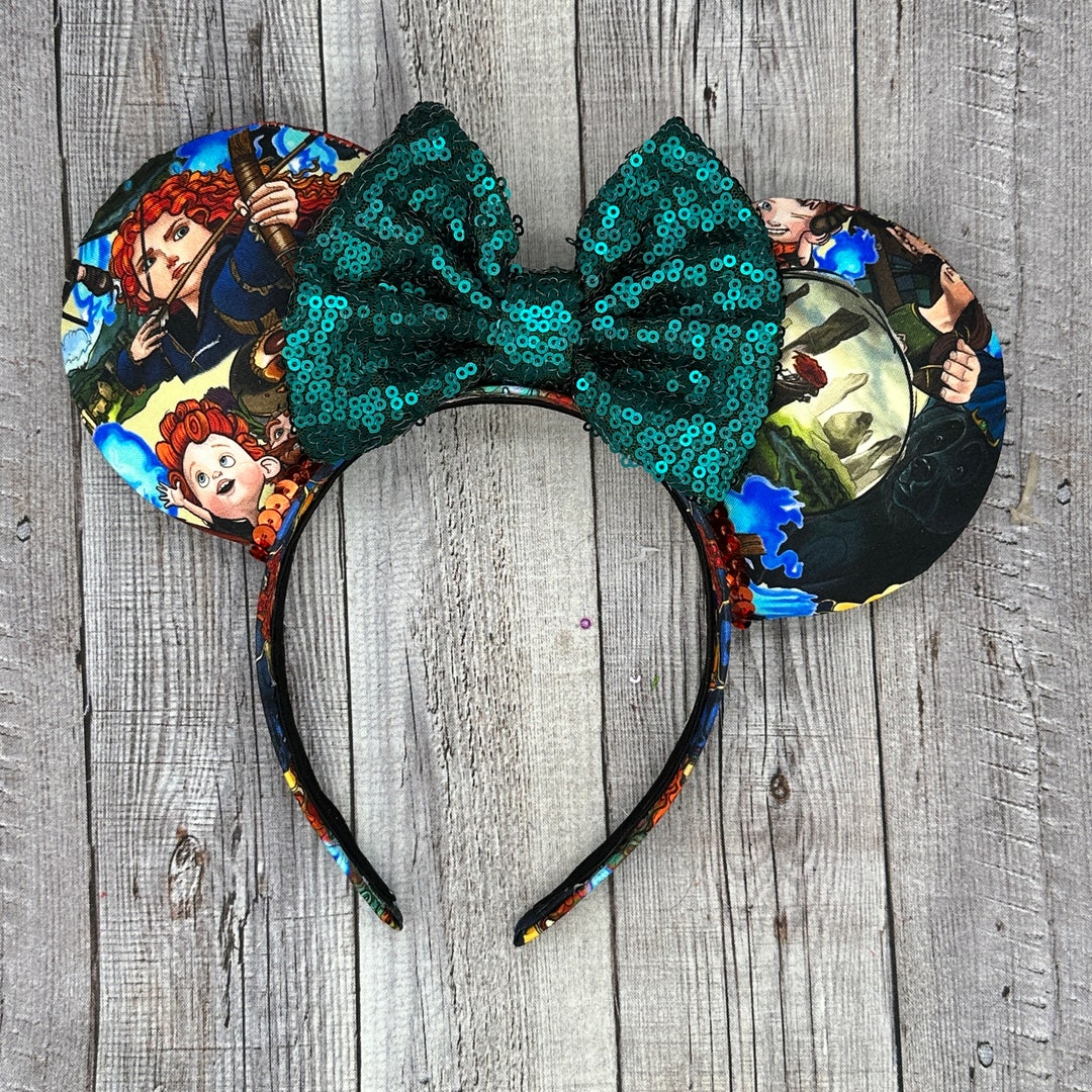 Merida Brave Ears - Scottish, Princess, Minnie, Mouse, , Bear, Archer ...
