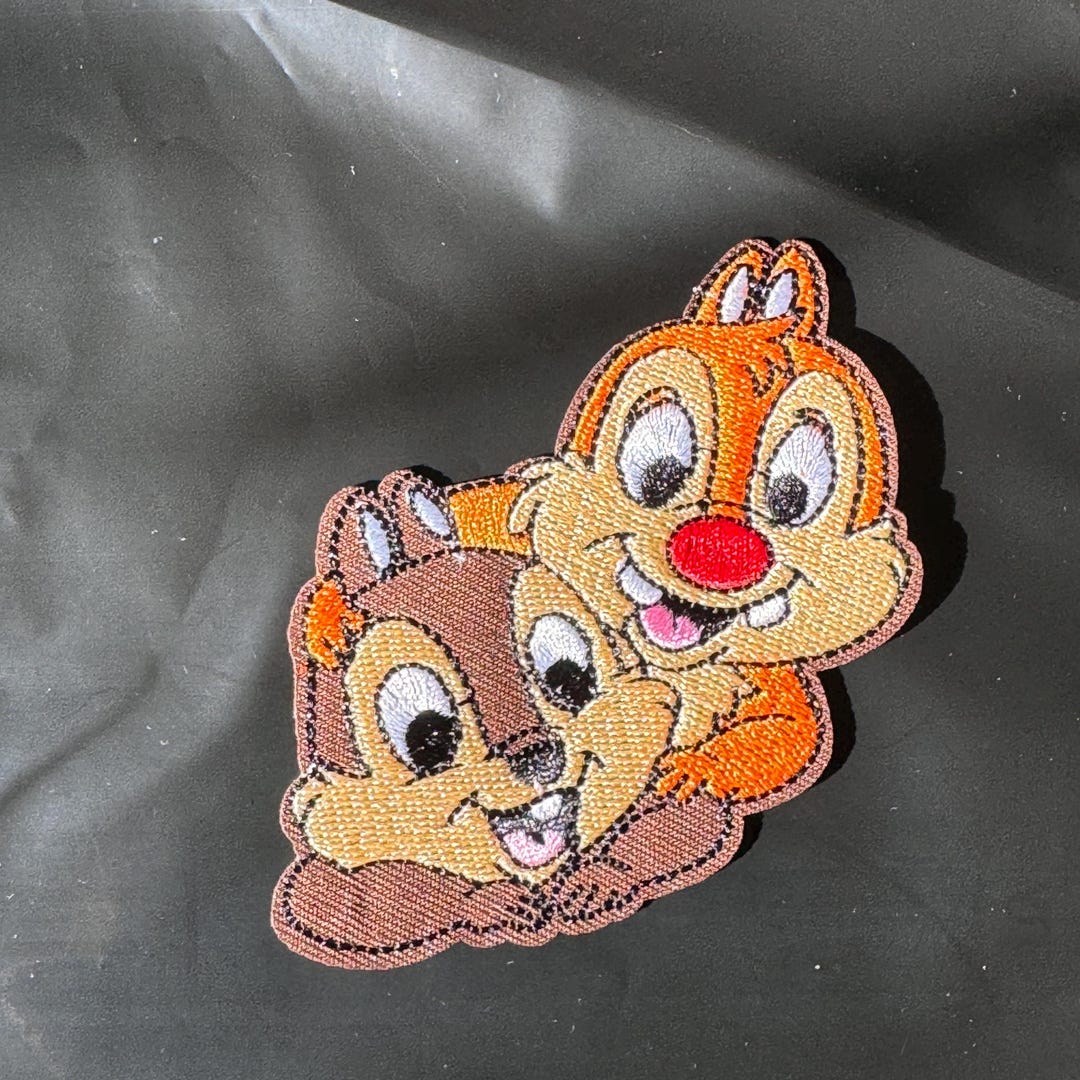 Chip and Dale Iron on Patch - Chipmunk - Etsy