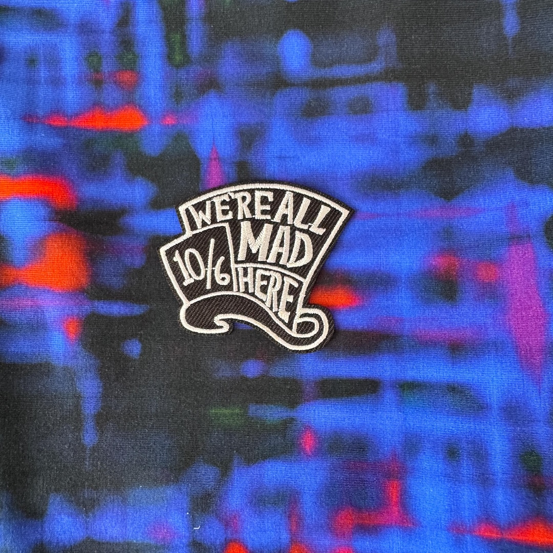 Mad Hatter Iron-on Patch -pixar, , Jacket, Backpack, Hat, Alice in ...