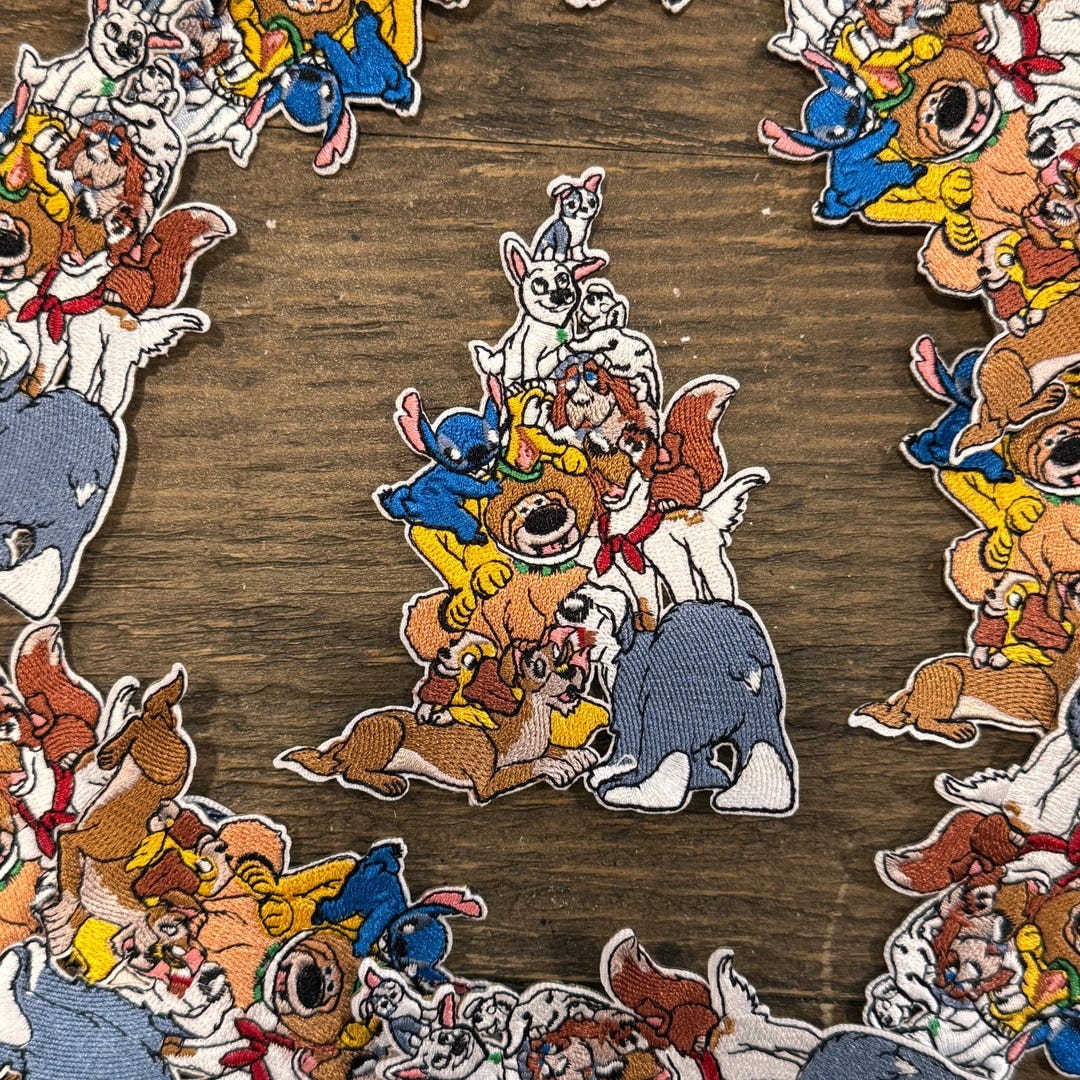 Disney Dog Pile Iron on Patch - Dogs 2026 - Etsy