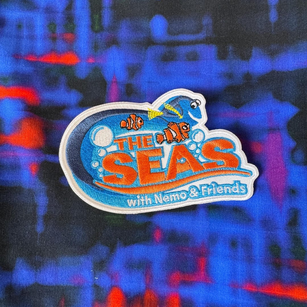 The Seas With Nemo Iron-on Patch -pixar, Ride Dory, Jacket, Backpack ...