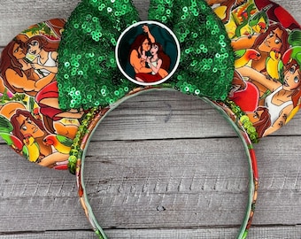 Tarzan and Jane Mouse Ears Minnie, Mouse, , Jungle, Hero, Classic Movie ...