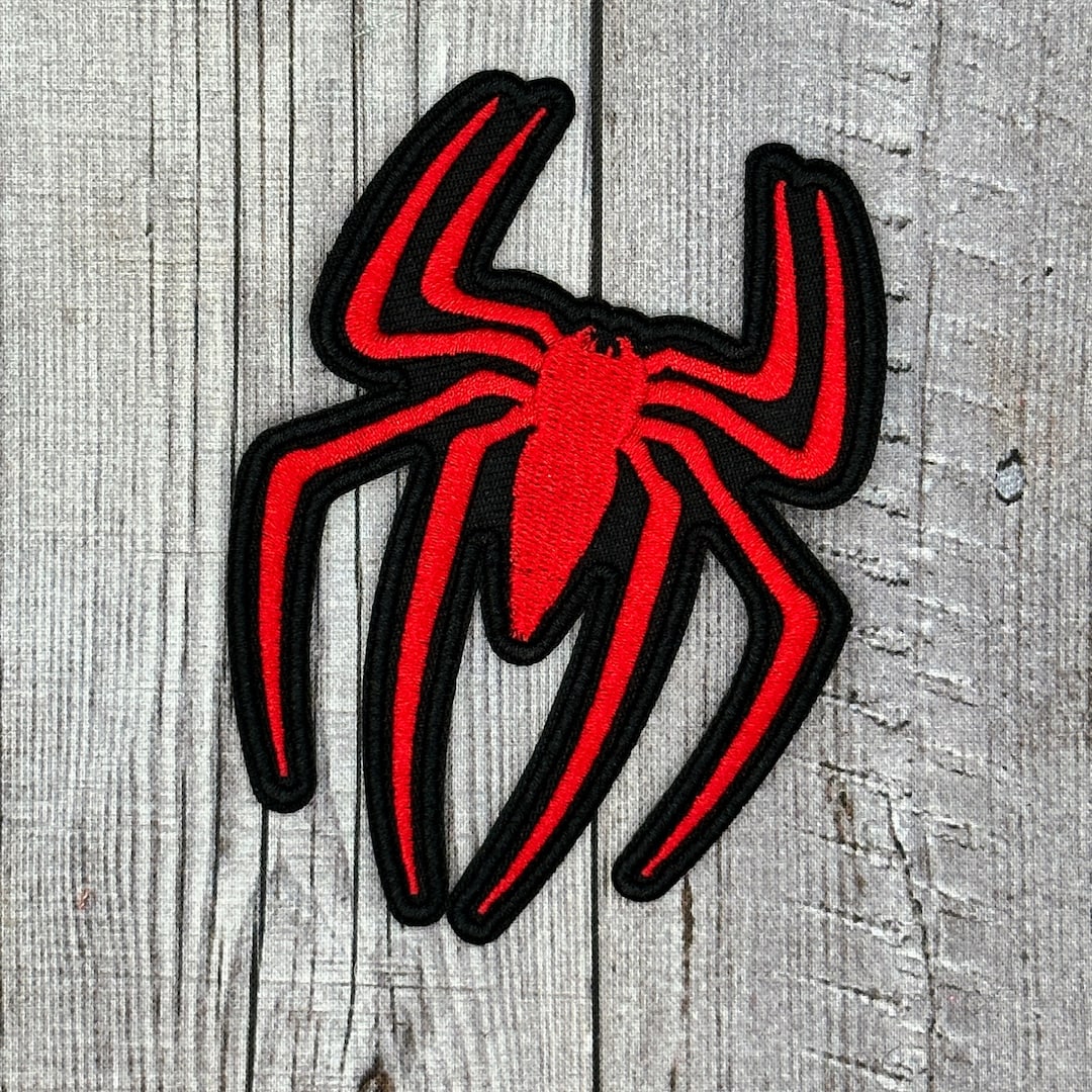 Spiderman Iron on Patch - Red Spider - Etsy