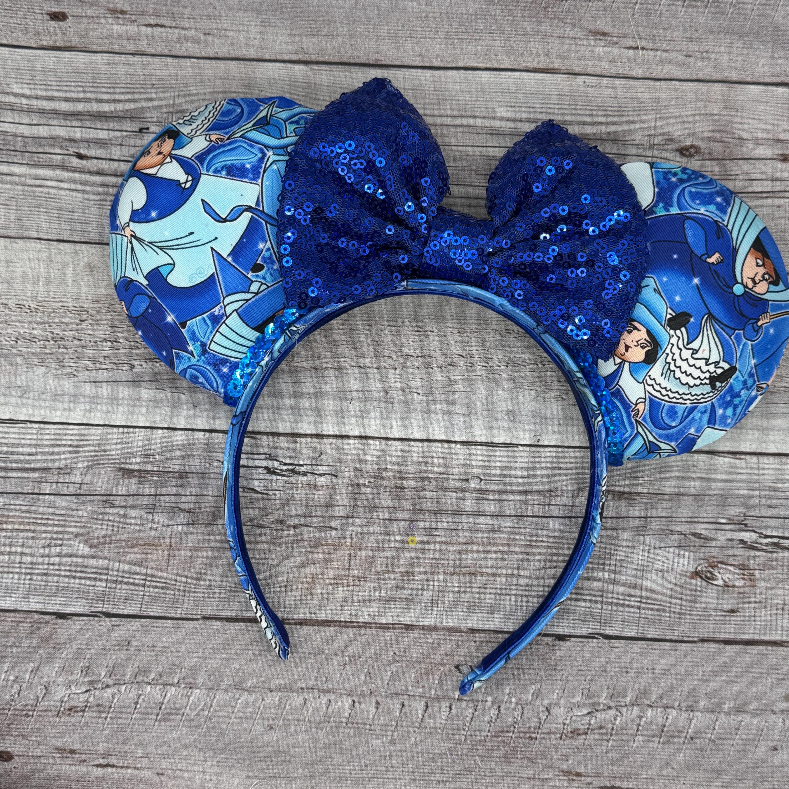 Three Fairy Mouse Ears - Aurora, Princess, Maleficent, Fairies, Prince ...