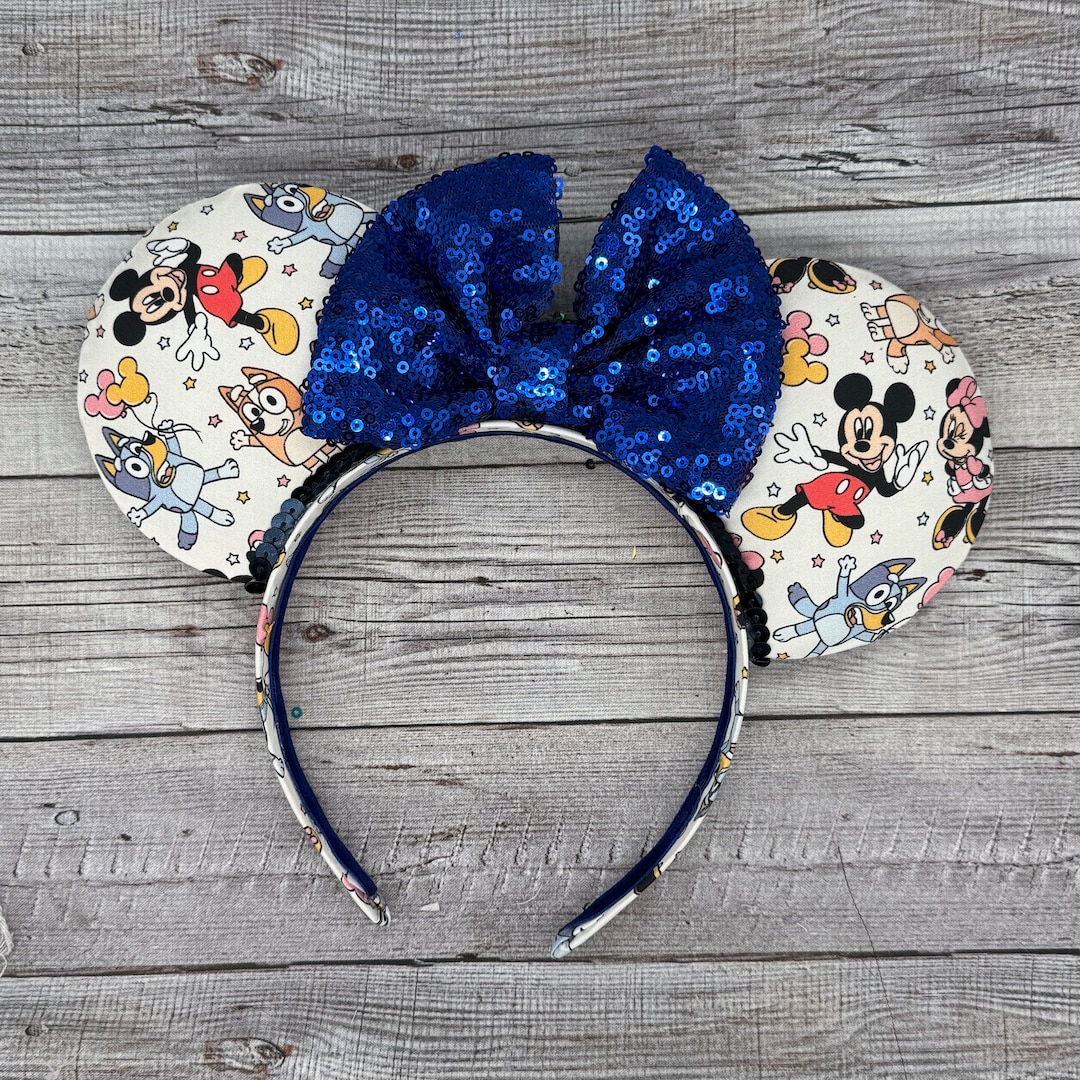 Bluey Bingo Mickey Ears Heeler, Mouse, Castle, Magic Kingdom, , Disney ...