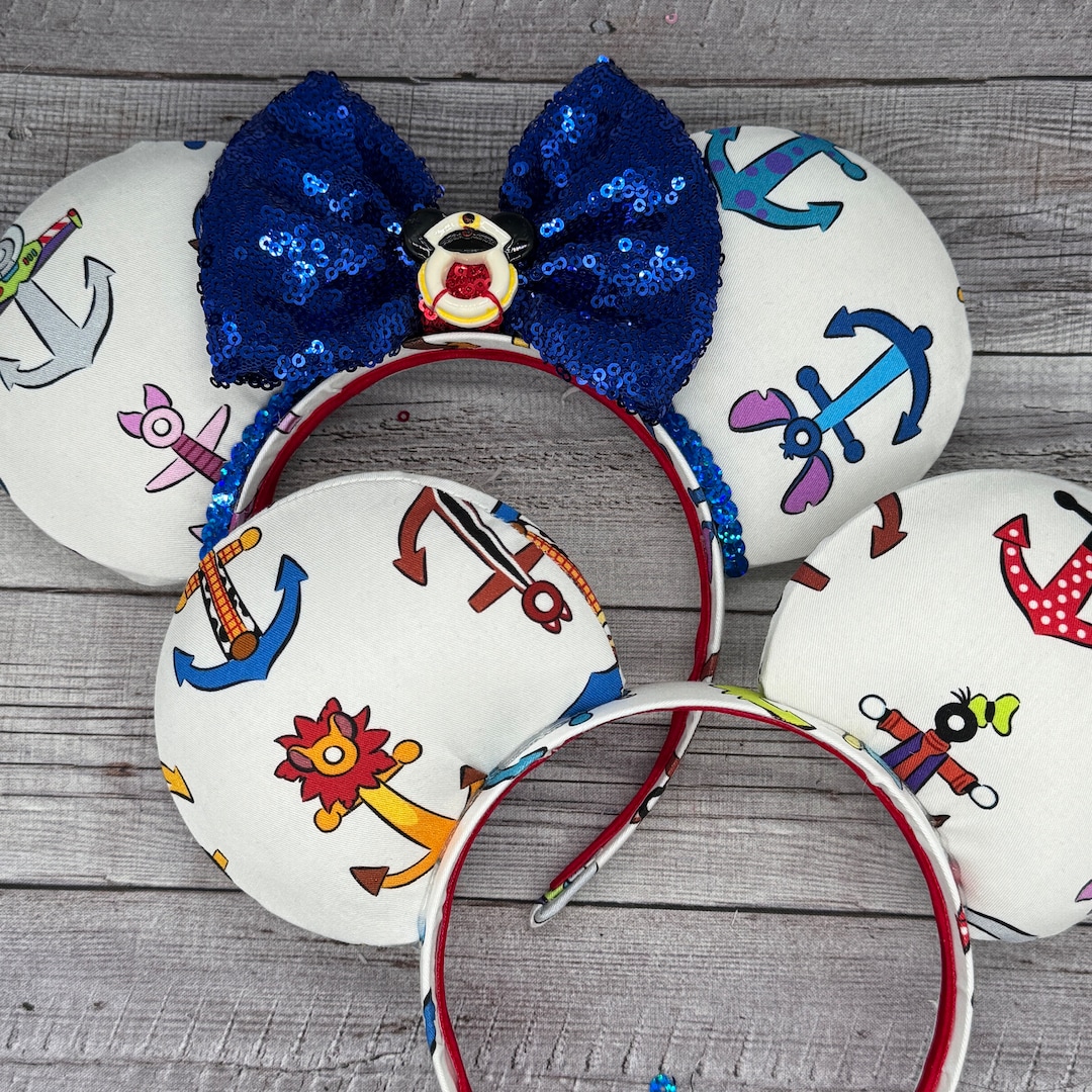 Cruise Anchor Mouse Ears - Skipper, Donald Goofy, Minnie Mouse ...