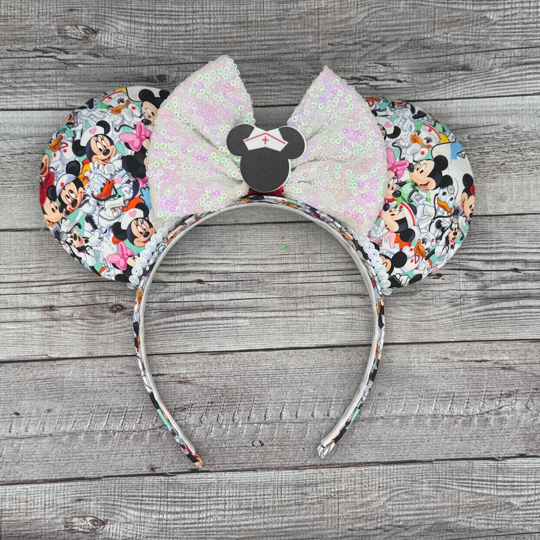 Doctor Nurse Mouse Ears - Minnie, Mouse, First Responder, Heart ...
