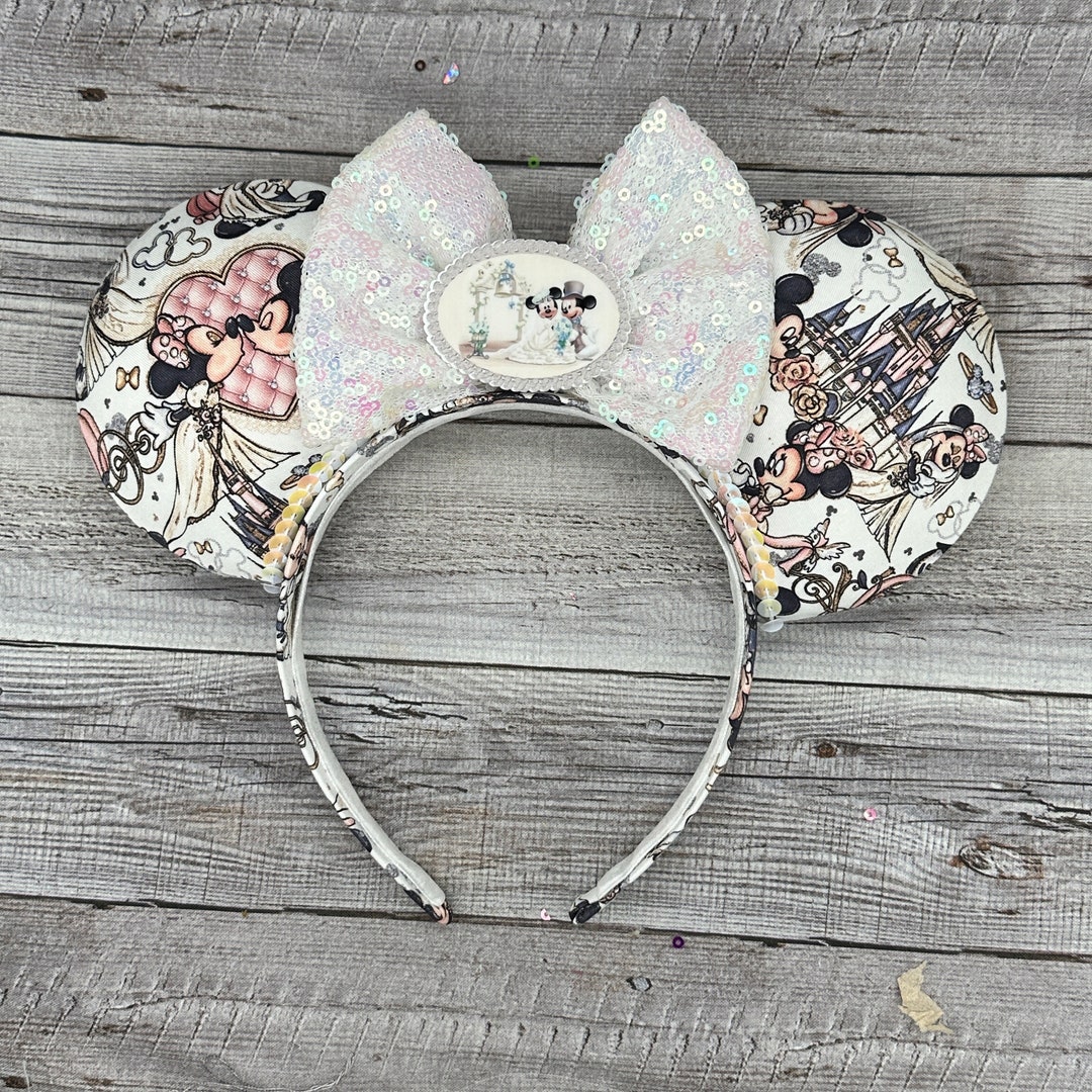 Wedding Bride Mouse Ears - Minnie, Mouse, , Castle, Magic Kingdom ...