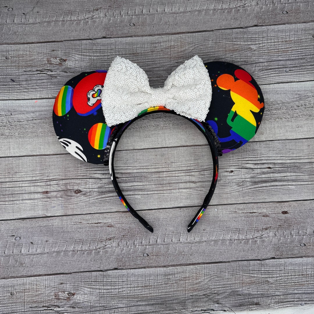 Pride Mouse Ears - Land, Magic Kingdom, Gift, Rainbow, LGBTQ+, Main ...