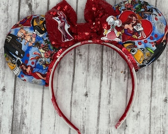 Roger and Jessica Rabbit Toon Town Resin Mouse Ears - Etsy