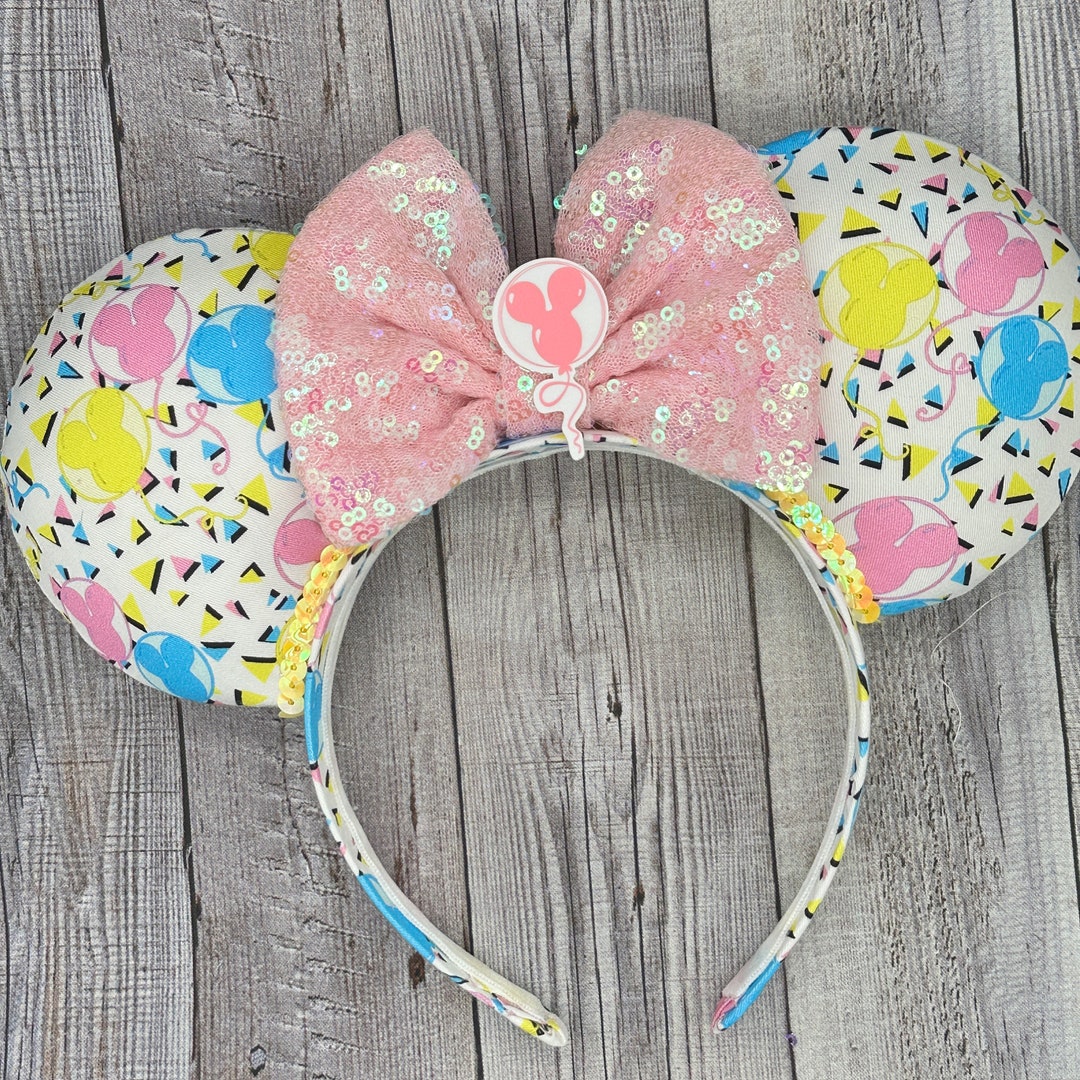 90's Retro Balloon Mouse Ears - Minnie, Mouse, Night, 80's, Disney ...