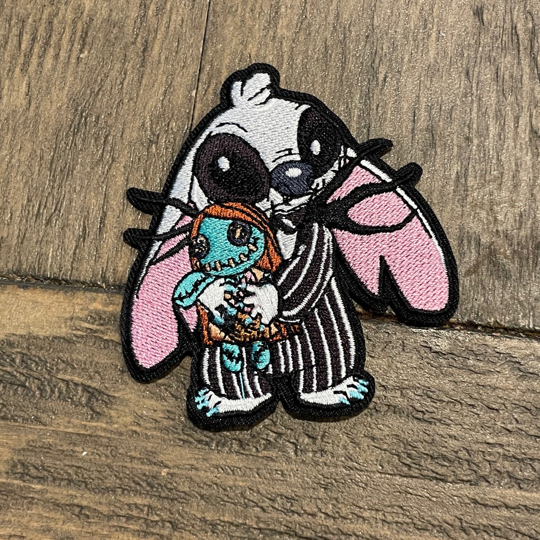 Stitch as Jack Iron-on Patch -scrump, , Jacket, Backpack, Hat ...