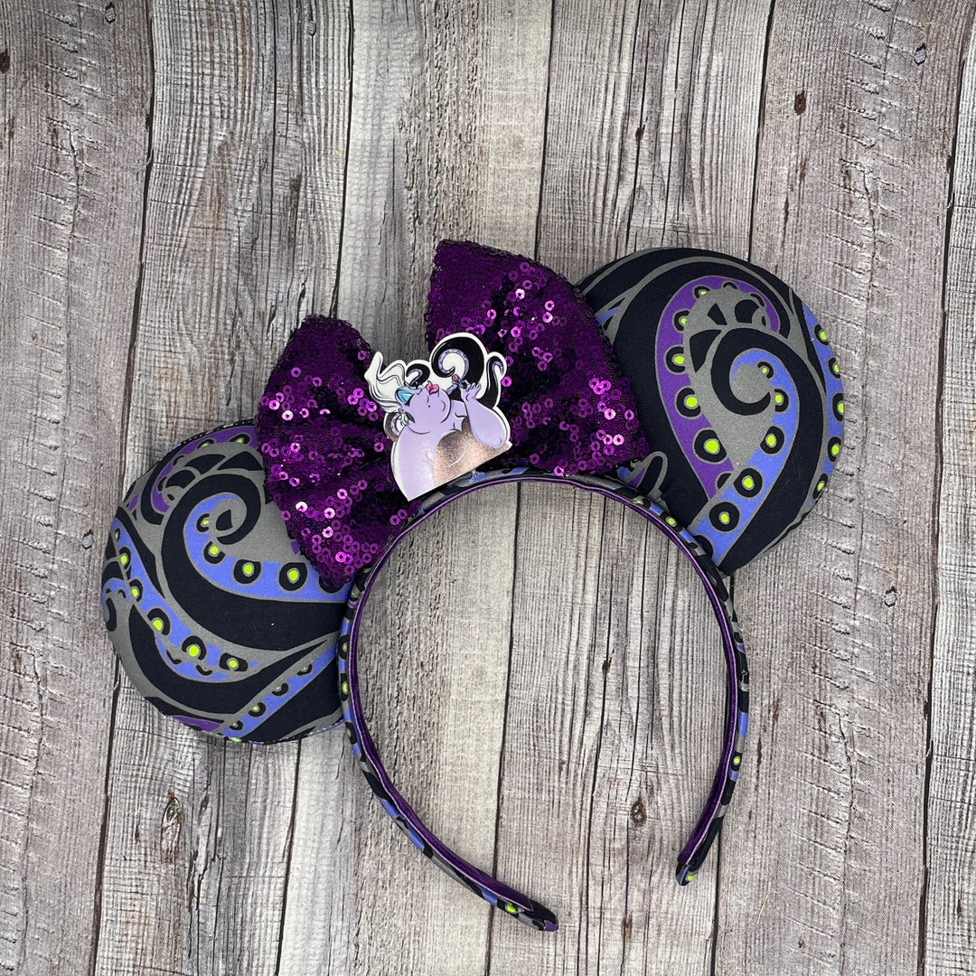 Ursula Tentacle Ears Minnie Mouse Halloween Ariel Little - Etsy
