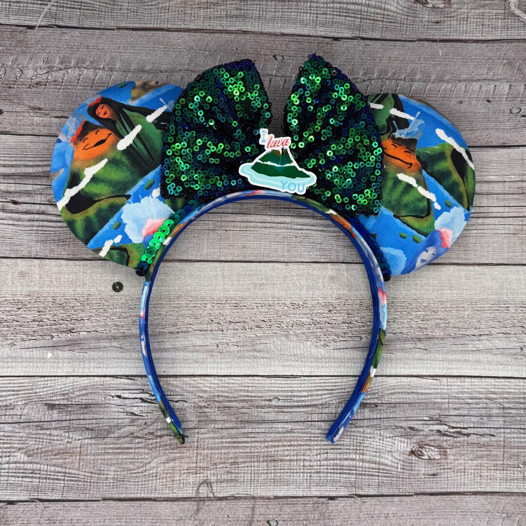 RTS I Lava You Mouse Ears Minnie, Mouse, Valentine, Hawaii, Aulani ...