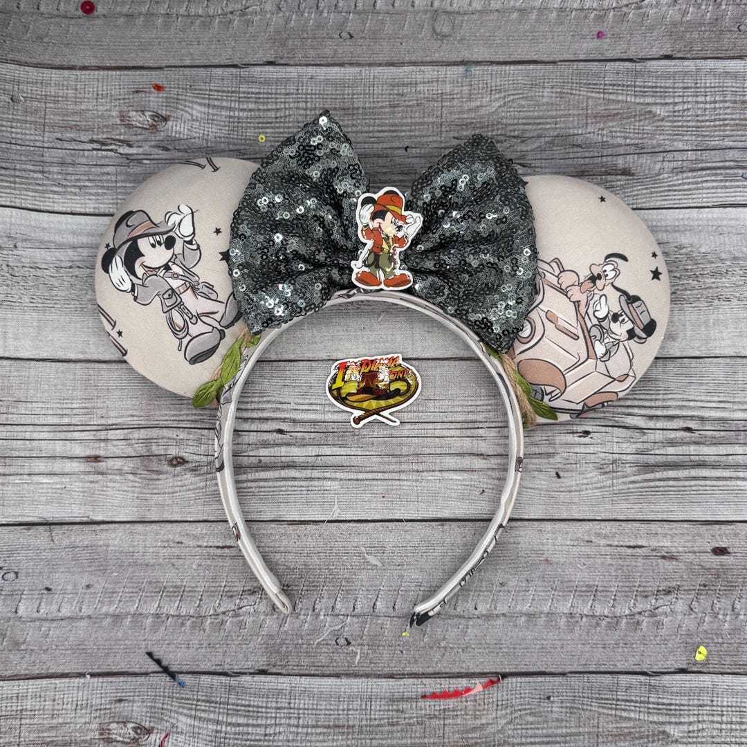 Indiana Jones Mouse Ears - Minnie, Adventure Land Tiki Room, Land ...