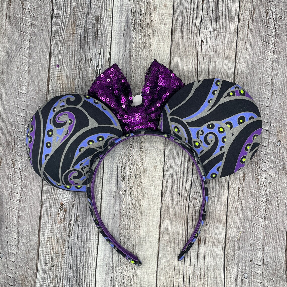 Ursula Tentacle Ears Minnie Mouse Halloween Ariel Little - Etsy