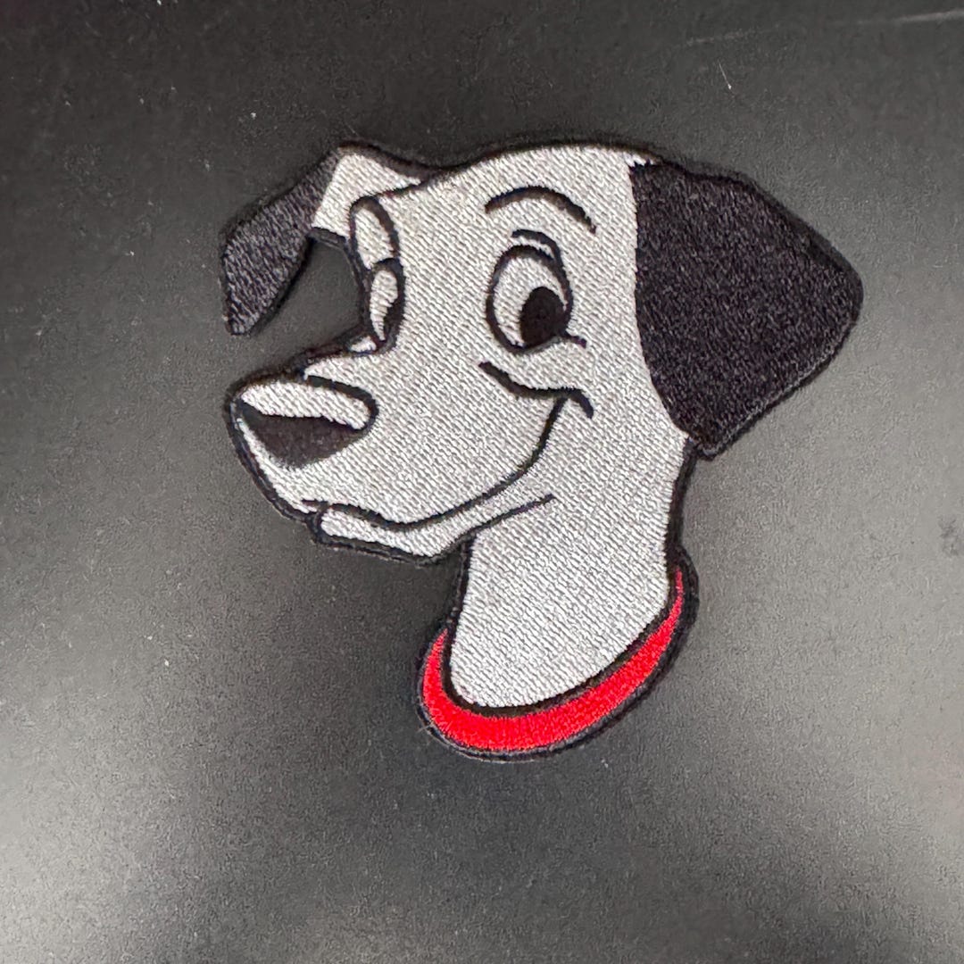 Pongo Iron-on Patch - Jacket, Backpack, Hat, 101 Dog, Dalmatians ...