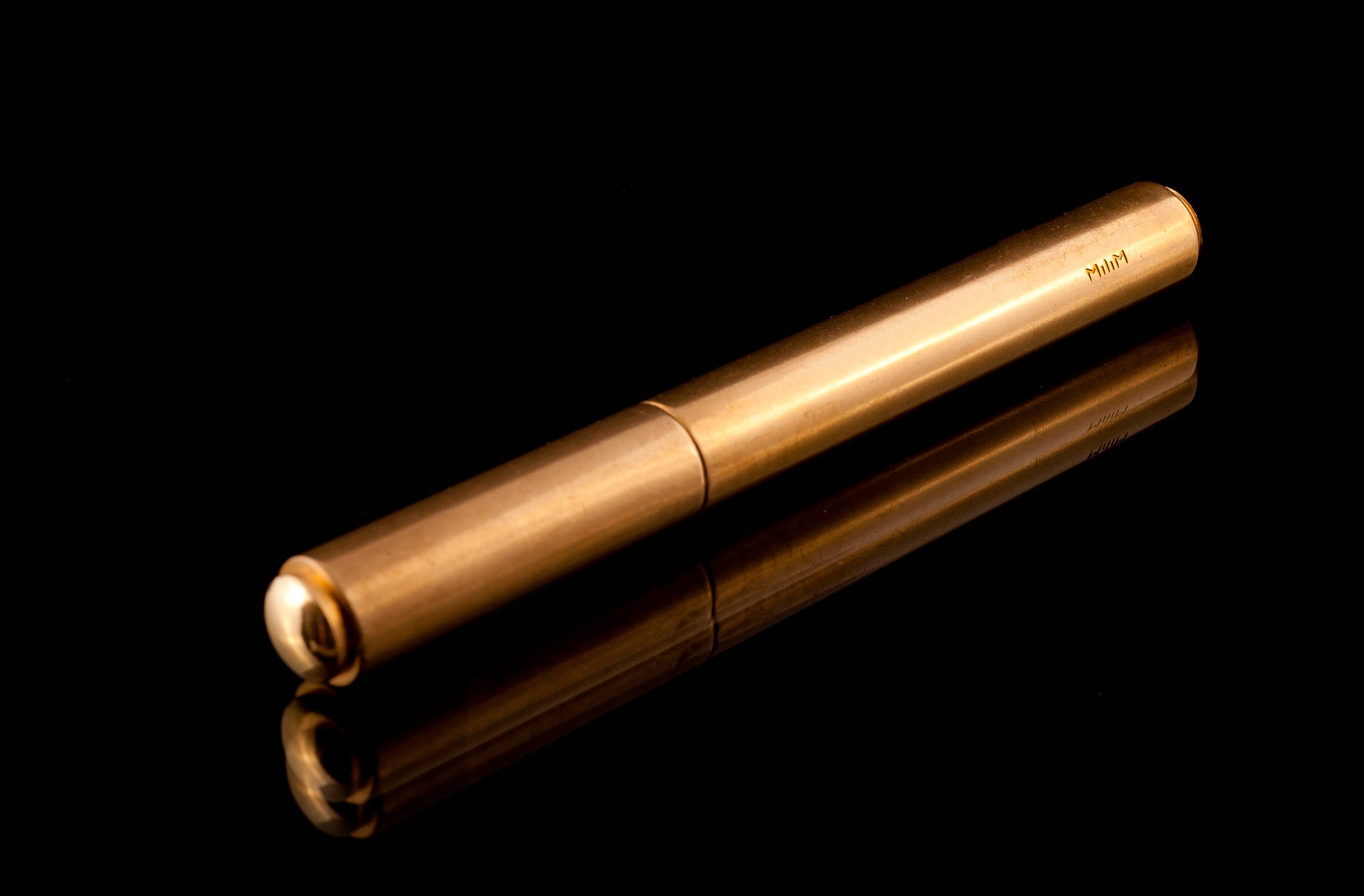 Milim Pocket Fountain Pen, Brass - Etsy