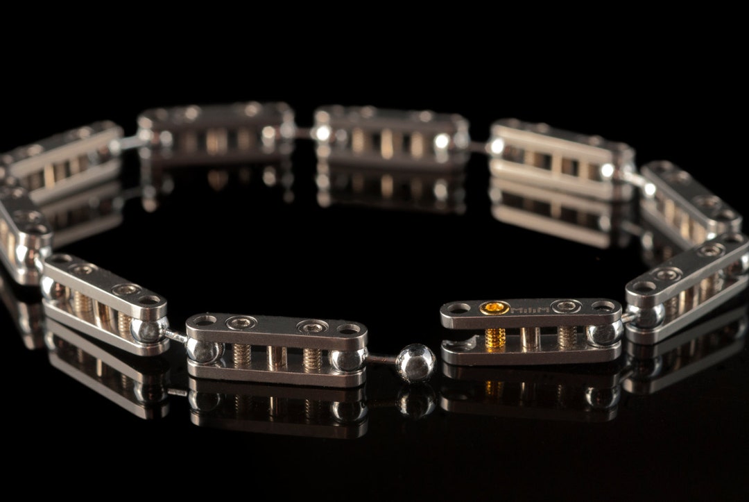 Steel Bracelet, Mechanical, Milim Tech, Steampunk, Cyberpunk ...