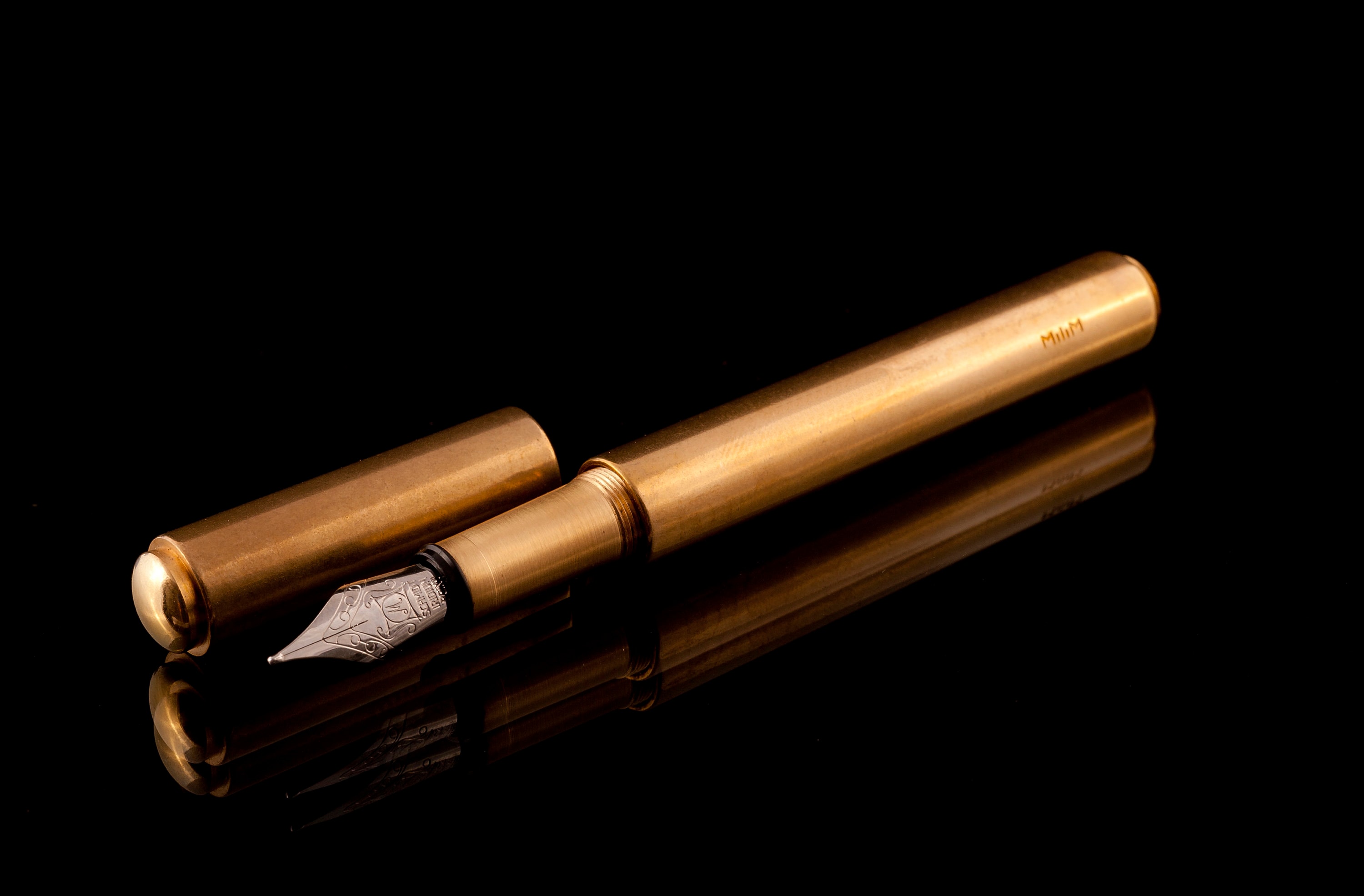 Milim Pocket Fountain Pen, Brass - Etsy