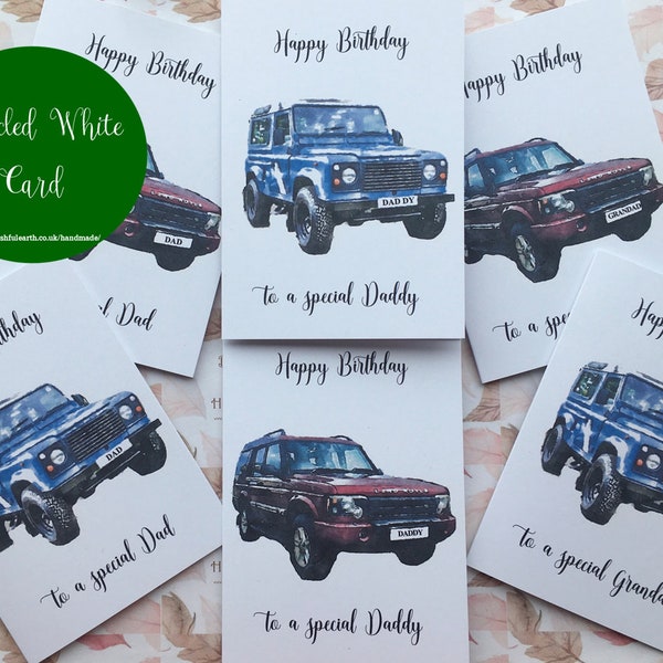 Land Rover Birthday Card - Etsy UK