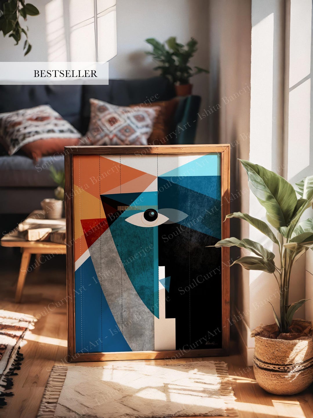 Cubist Faces Art Print: Modern Abstract Fine Art - Etsy