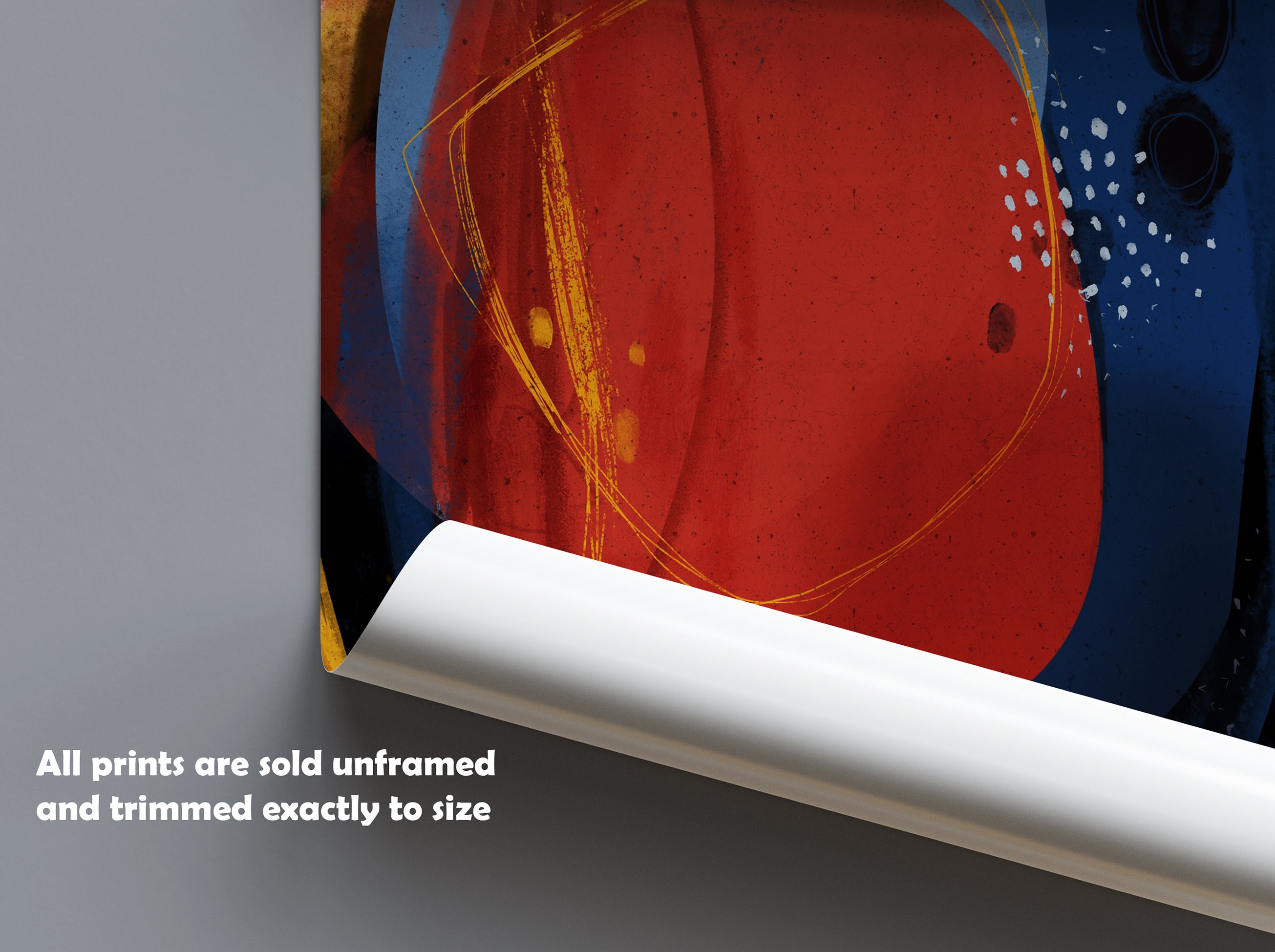 Heat, Modern Abstract Print, Large Wall Art Print, Living Room Art ...