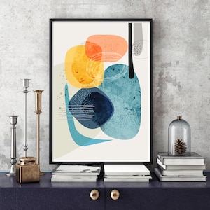 Tangled Rocks, Mid-century Modern, Abstract Nature, Geometric Nature ...