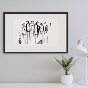 Pod People, Abstract Art Print, Contemporary Art, Body Silhouette ...